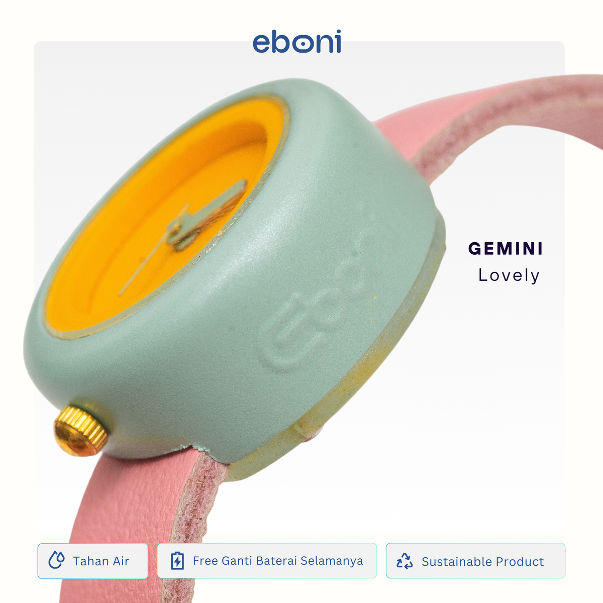 Eboni Jam Tangan Kayu Gemini - Lovely – eboniwatch