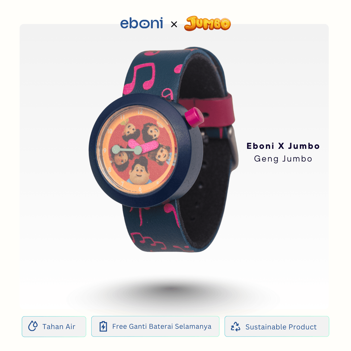 Jam Tangan Kayu Eboni X Jumbo - Geng Jumbo – eboniwatch